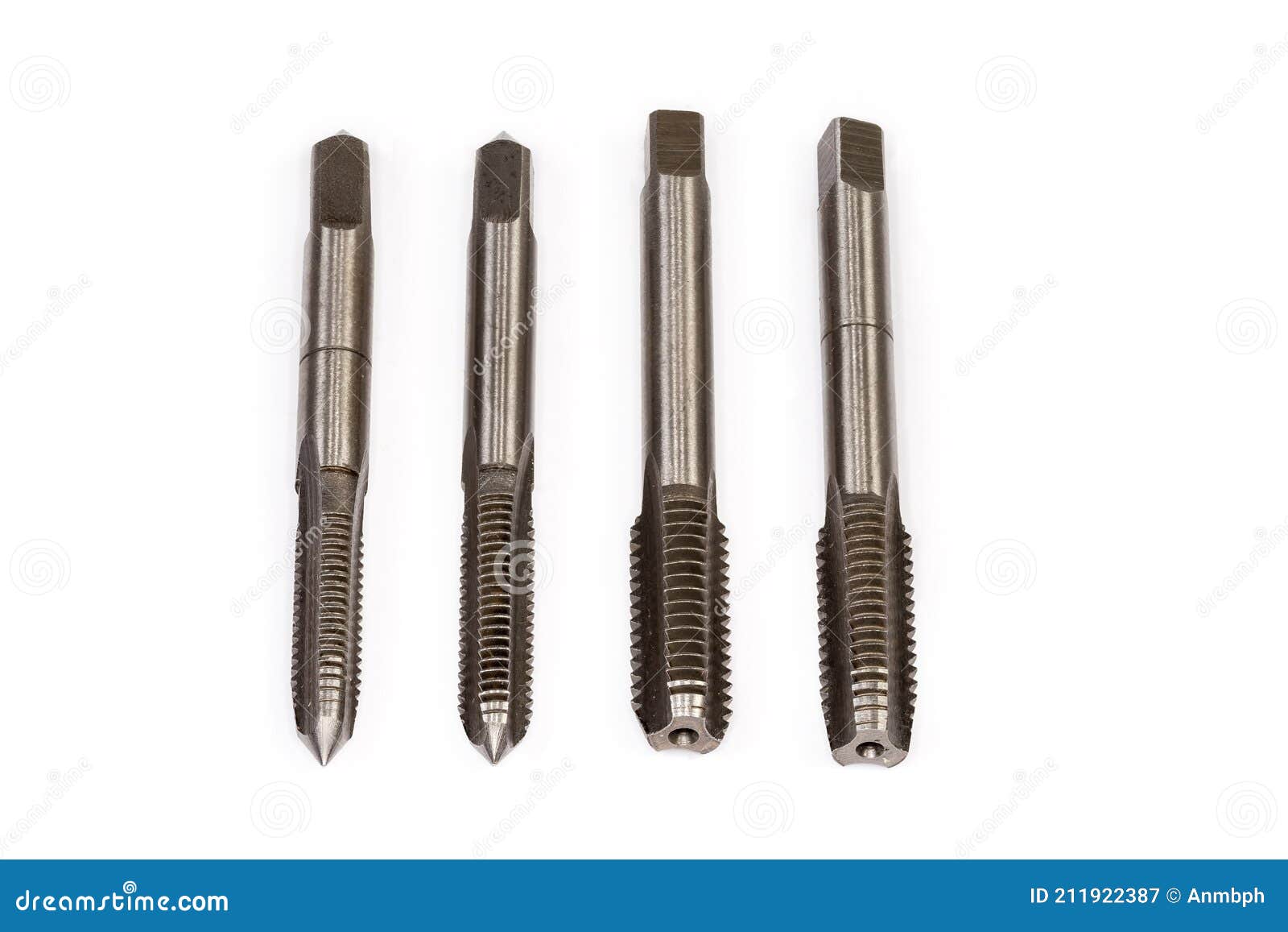 First and Second Taps Different Sizes on a White Background Stock Image ...