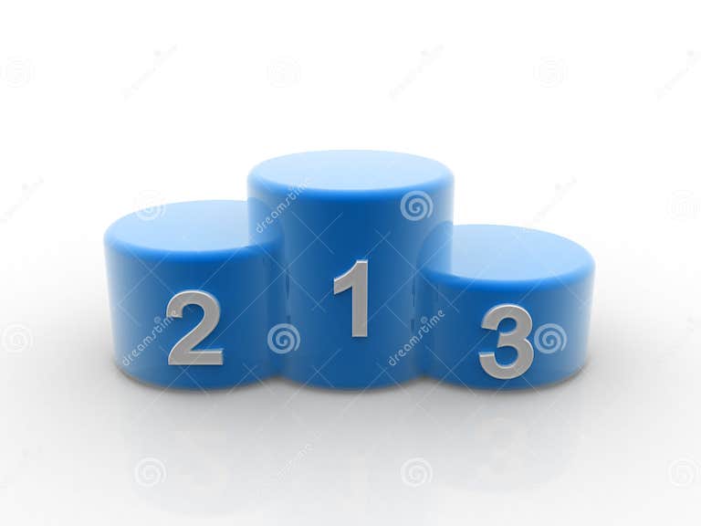 First,second and Third Place Stock Illustration - Illustration of rank ...