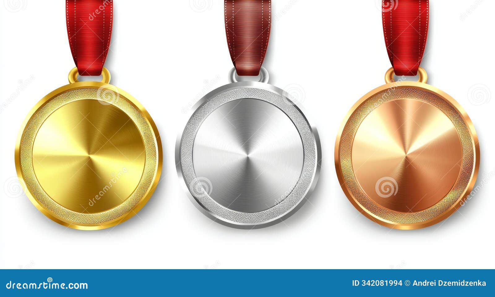 First, Second and Third Place Icons Sign Set. Modern Illustration on ...