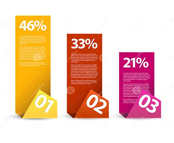 First Second Third - Vector Paper Infographics Stock Vector ...