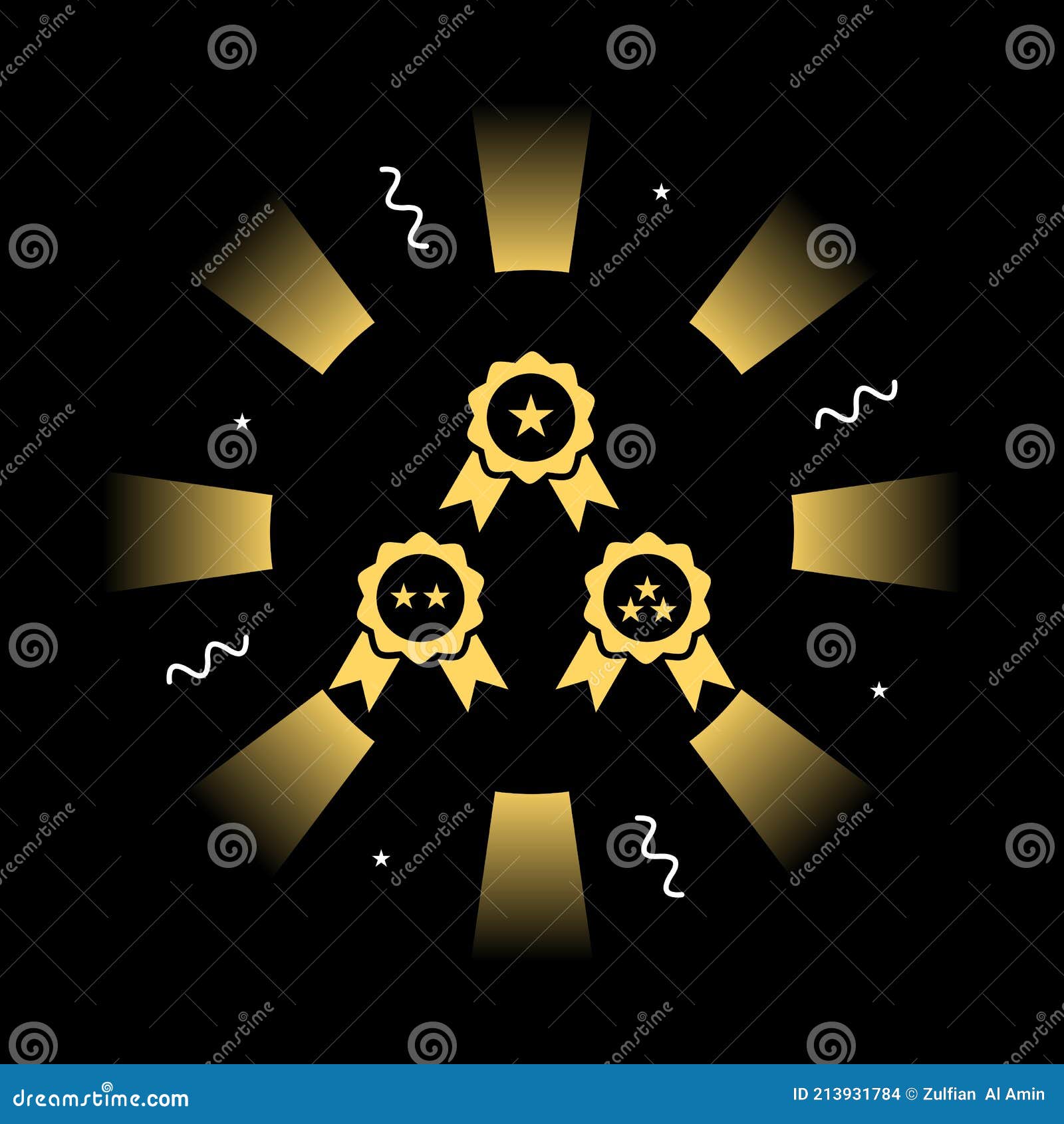 First, Second and Third Winner Symbol Set. Stock Vector - Illustration ...