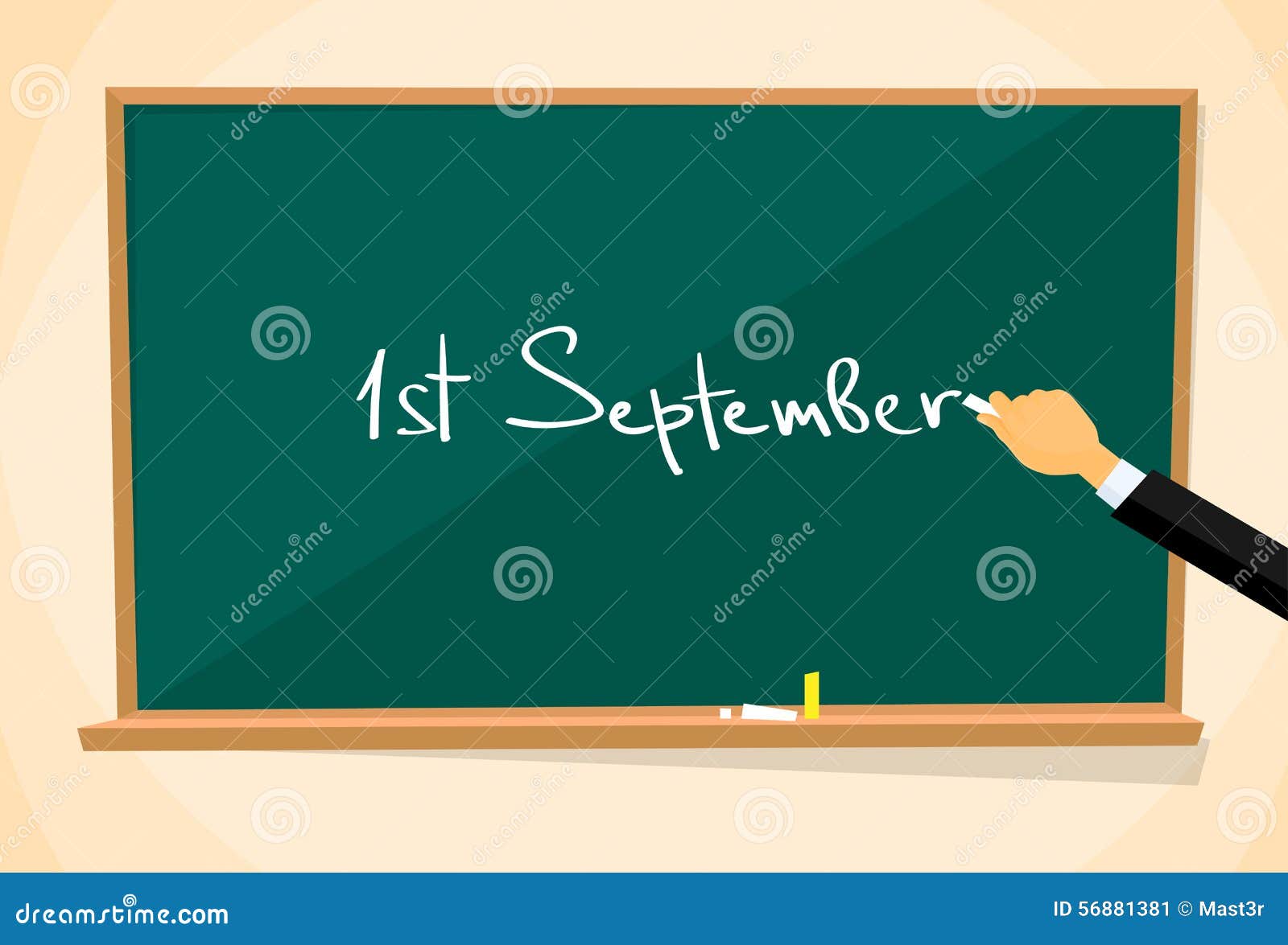 First September School Board Education Hand Draw Stock Vector ...