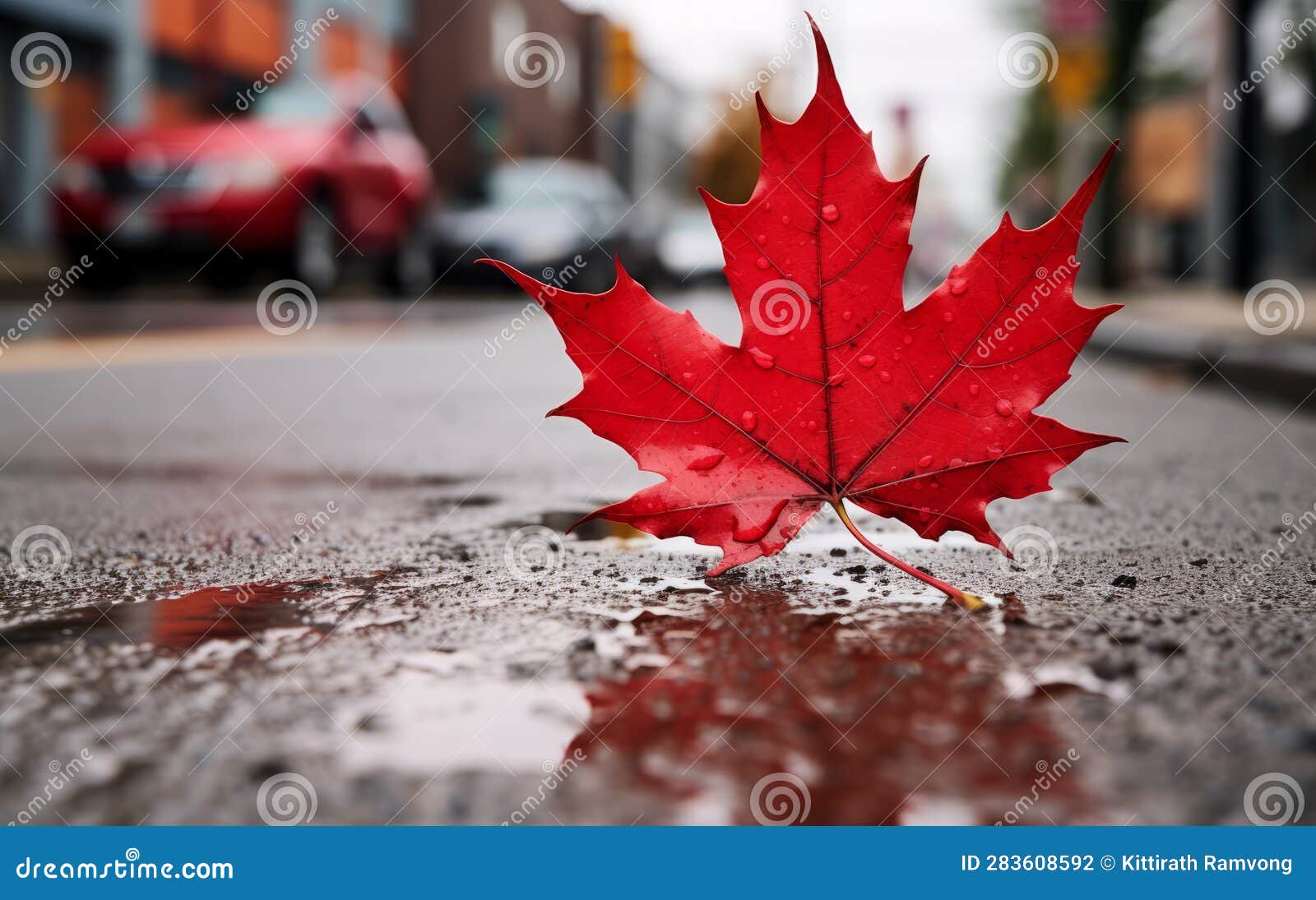 Beautiful Maple Leaf in Fall. Stock Photo - Image of shrub, botany ...