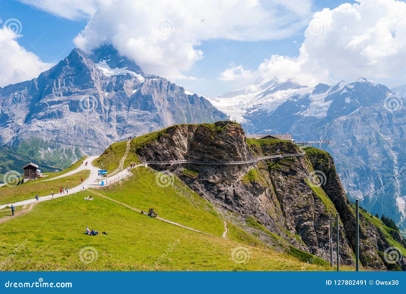 Cliff Walk In Grindelwald First, Switzerland Editorial Image ...