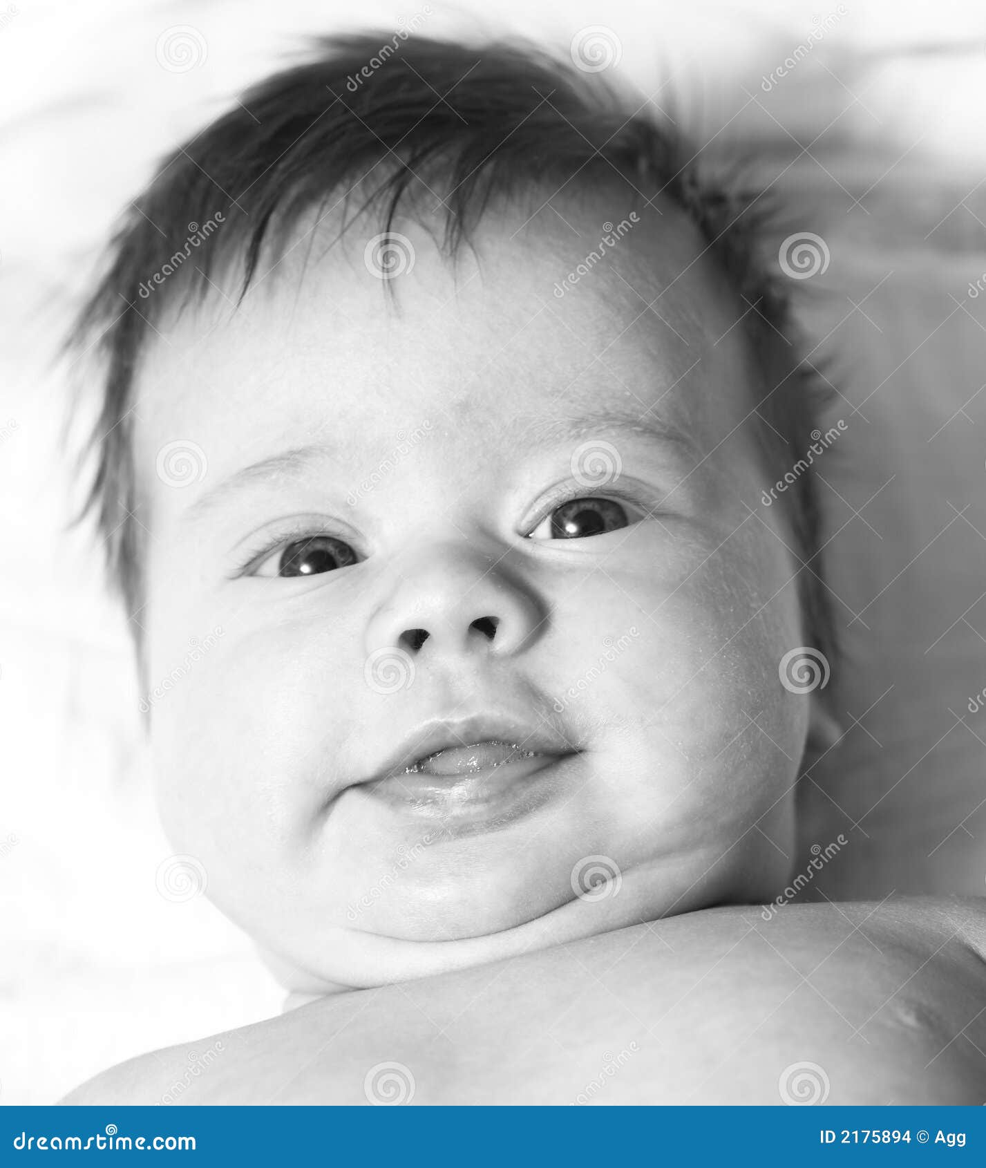 First smile of baby stock photo. Image of child, dormant - 2175894