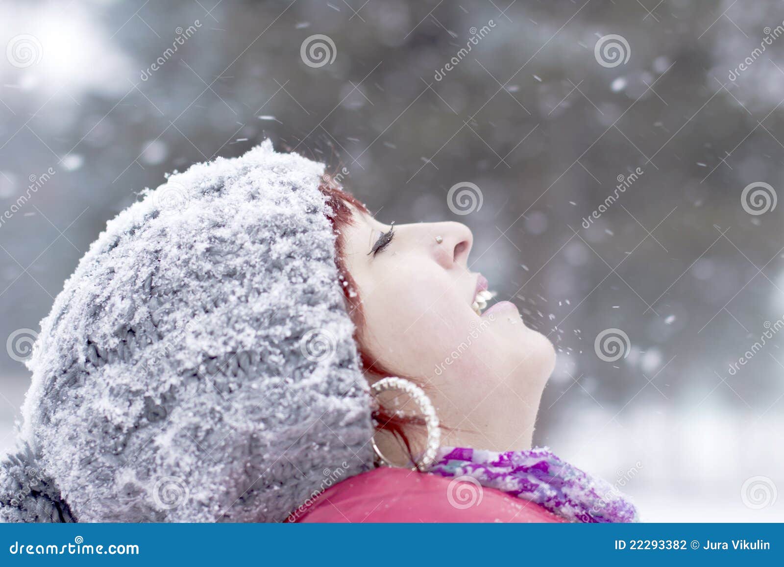 The first snow stock photo. Image of freeze, person, caucasian - 22293382