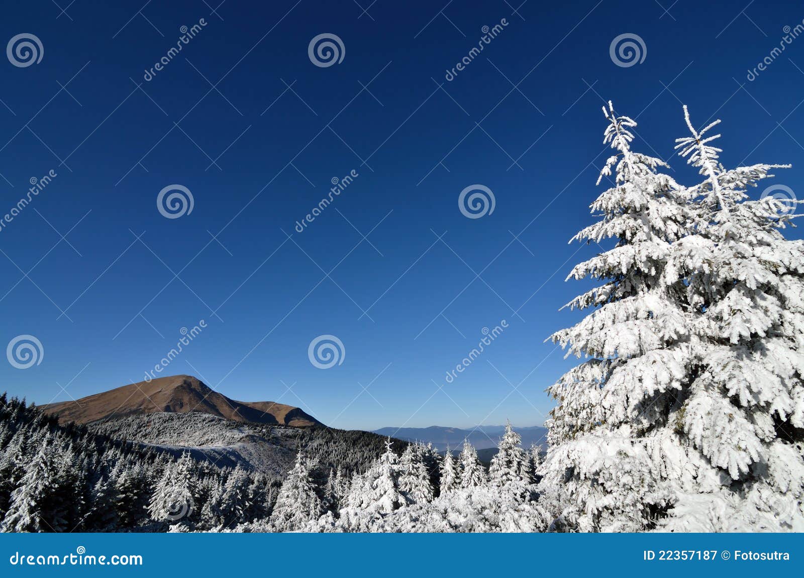 First snow in mountains stock image. Image of season - 22357187