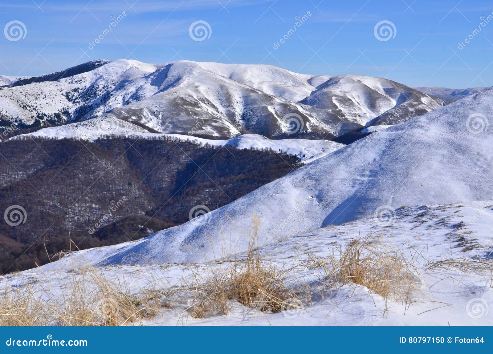 First Snow on Mountains Top Stock Photo - Image of uneven, hiking: 80797150