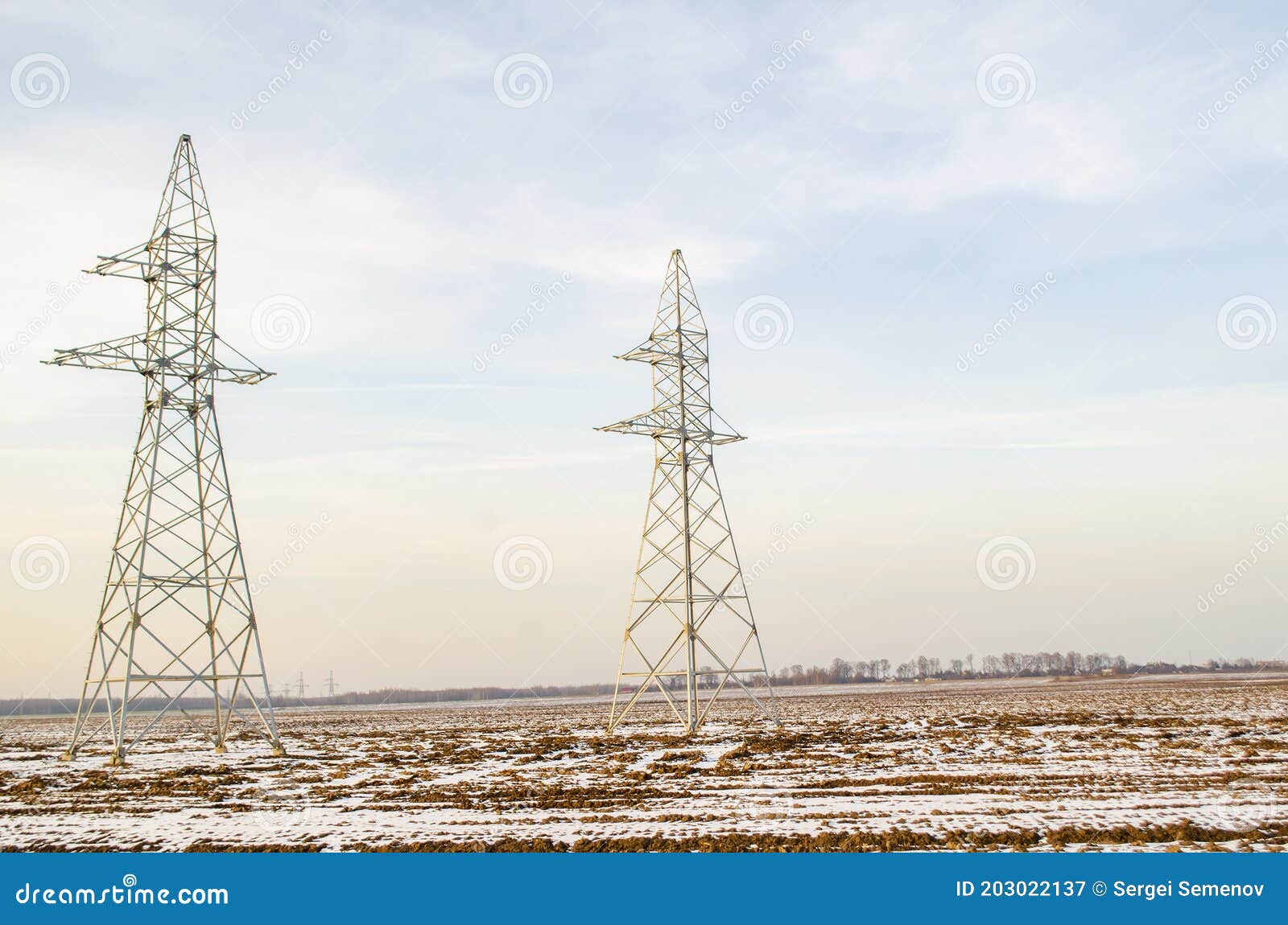 The First Snow at the Power Stock Image - Image of coal, wires: 203022137