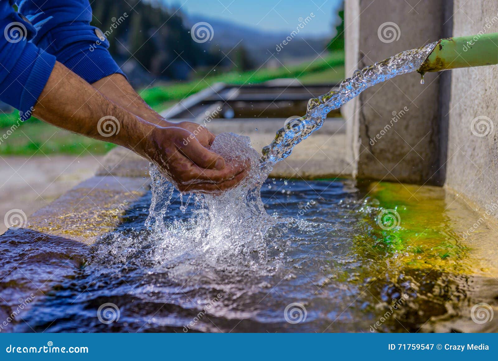 First Source is Pure and Clean, Drinkable Water Stock Image - Image of ...