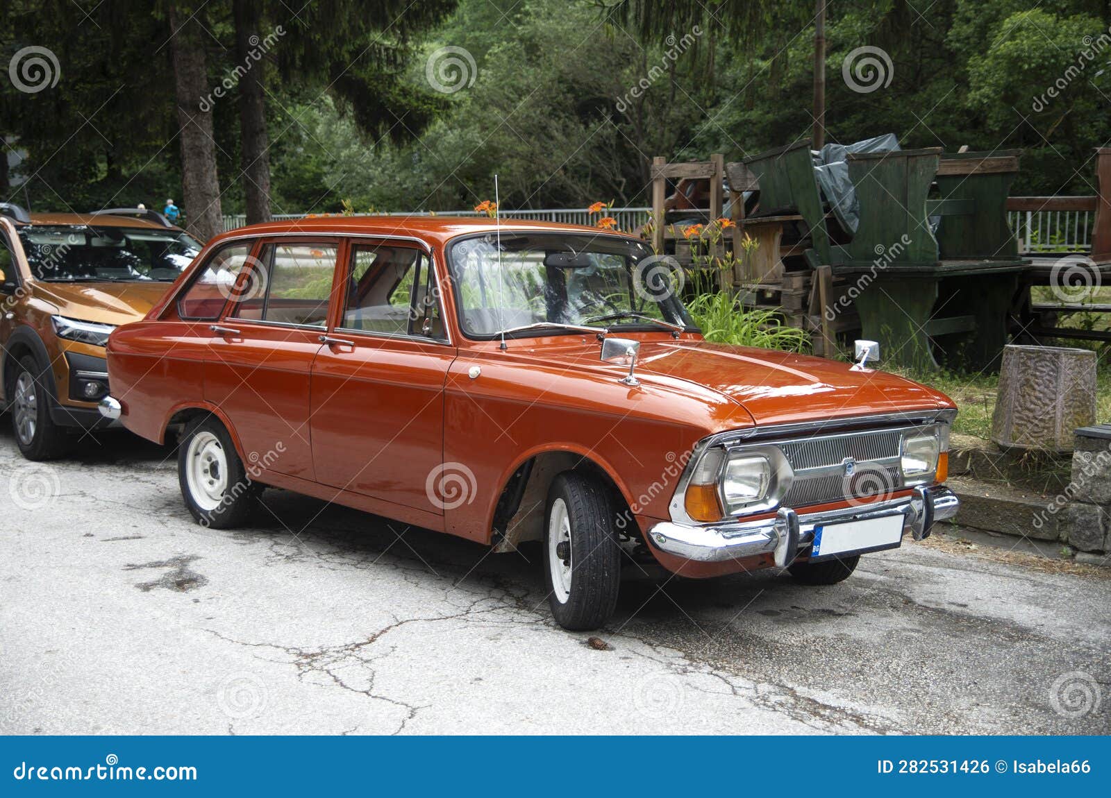 First Soviet Car of the Hatchback Type Izh 2125 Stock Photo - Image of ...