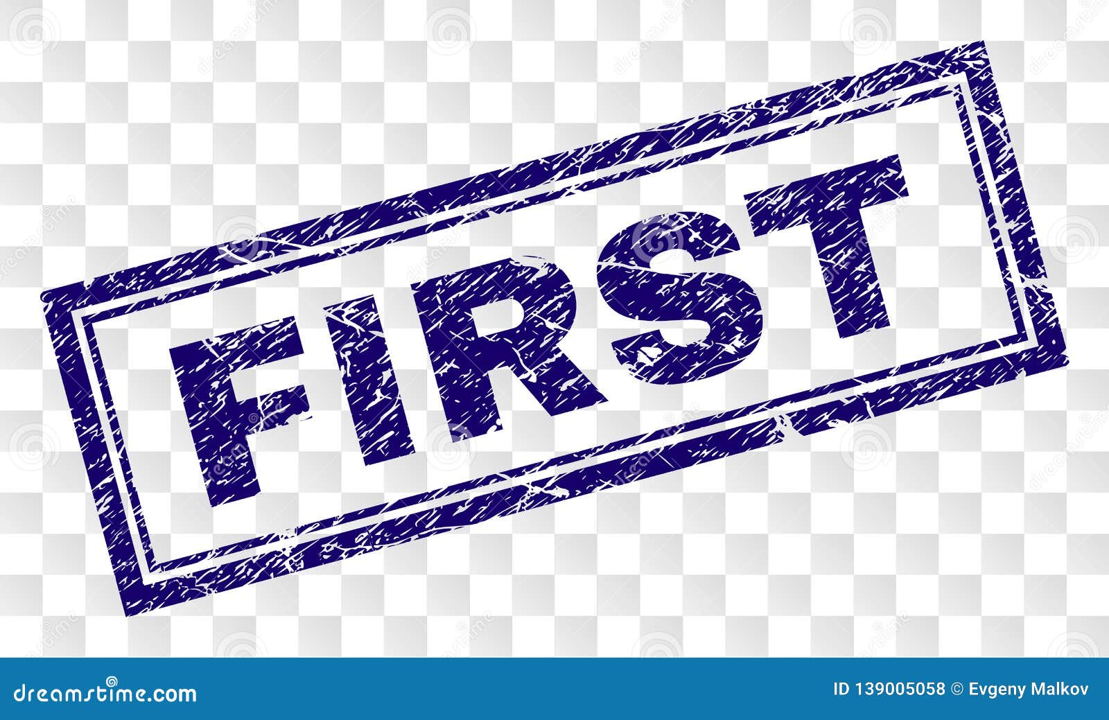 Scratched FIRST Rectangle Stamp Stock Vector - Illustration of ...