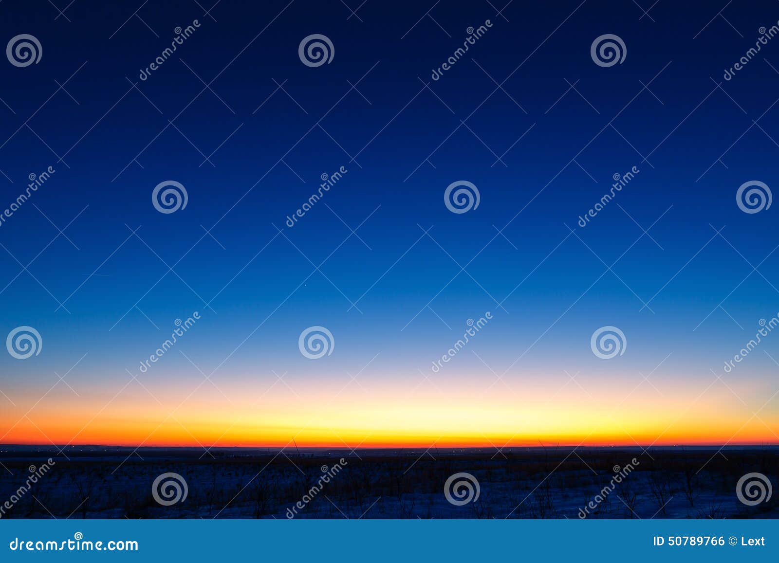 First Stars in the Background of a Bright Sunset. Stock Photo - Image ...