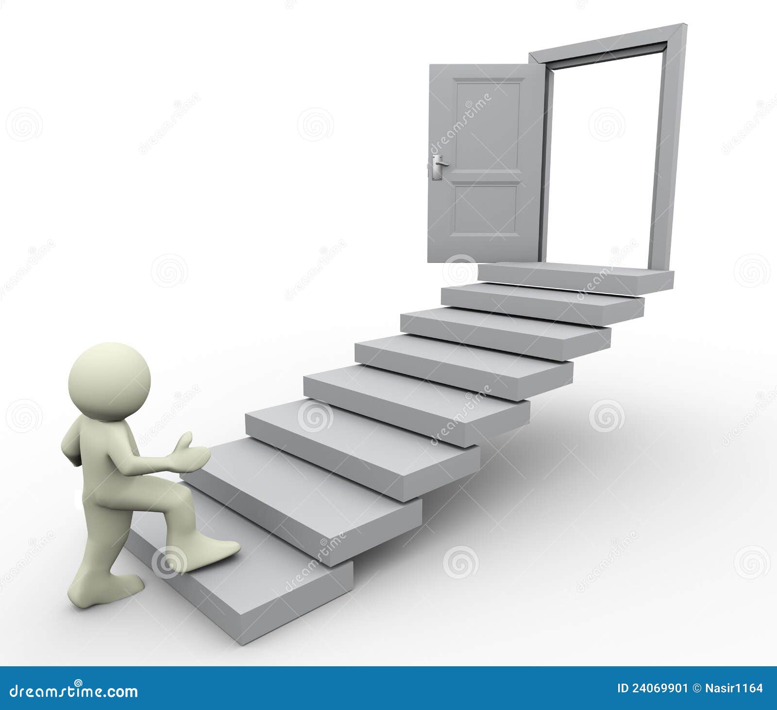 First step stock illustration. Illustration of cartoon - 24069901