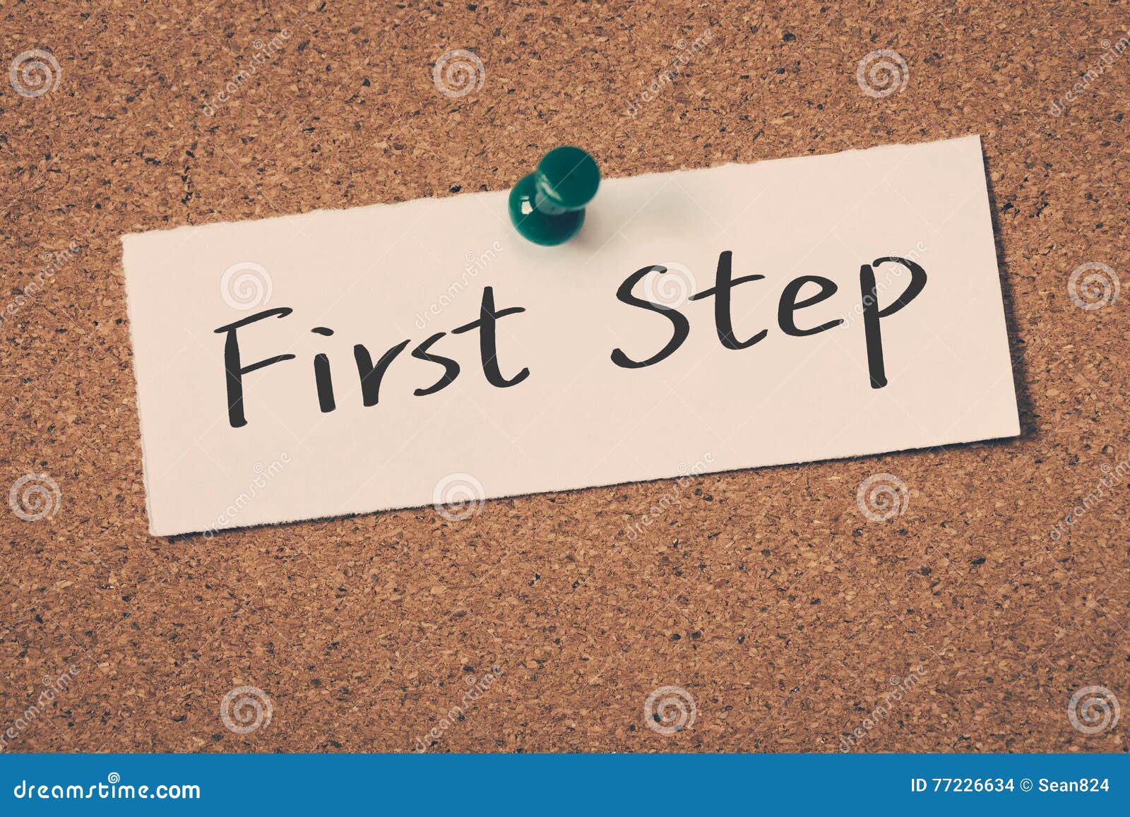 First Step stock photo. Image of education, cork, note - 77226634