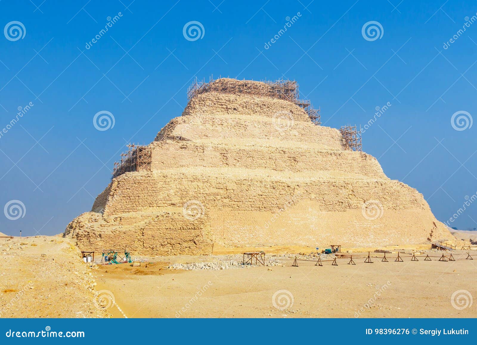 The First Step Pyramid of Djoser Stock Photo - Image of history, egypt ...