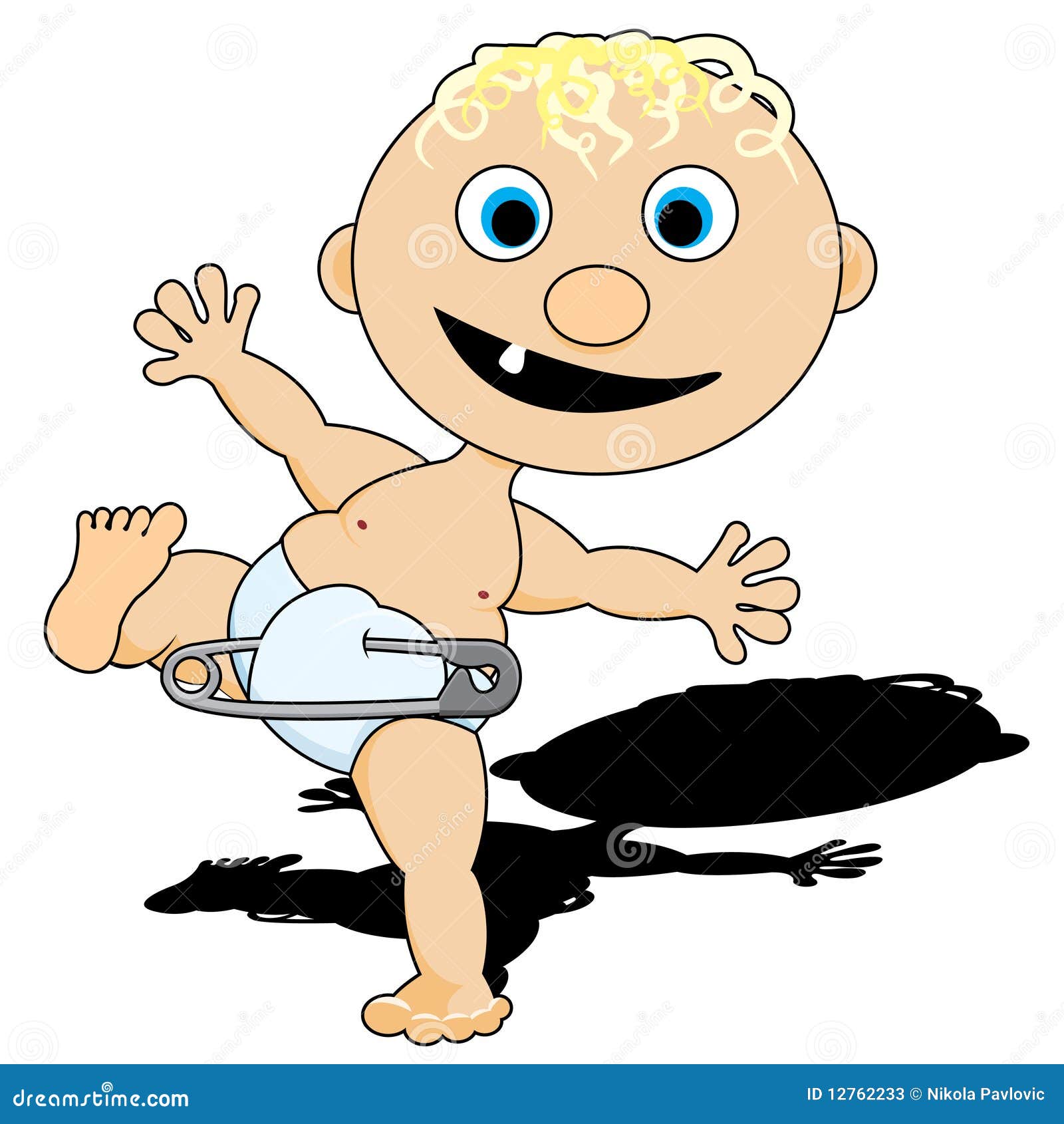 First steps stock vector. Illustration of hair, finger - 12762233