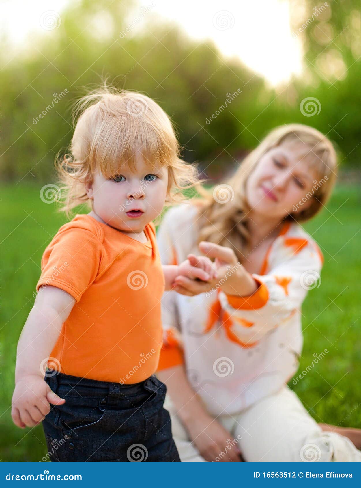 First steps stock photo. Image of parenting, child, nature - 16563512