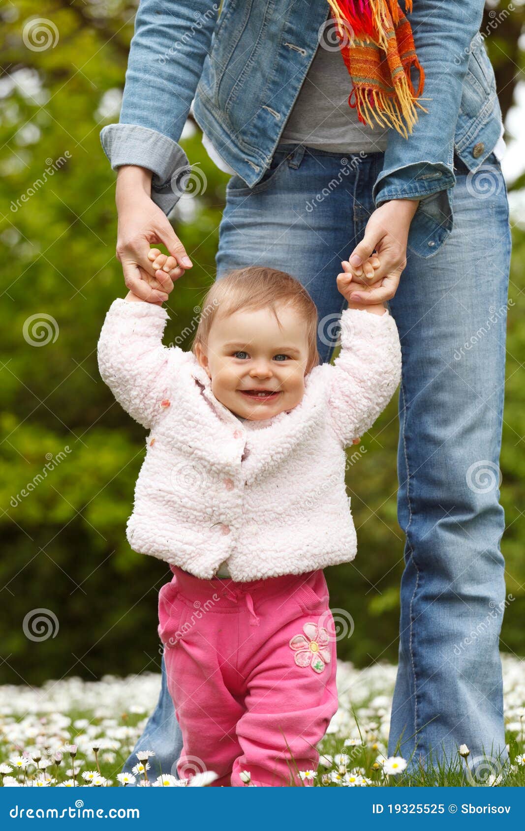 First steps stock image. Image of months, girl, laughing - 19325525