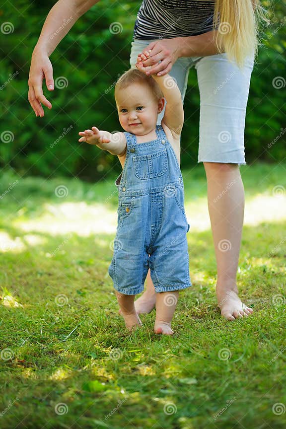 First steps stock image. Image of mother, little, care - 29101281