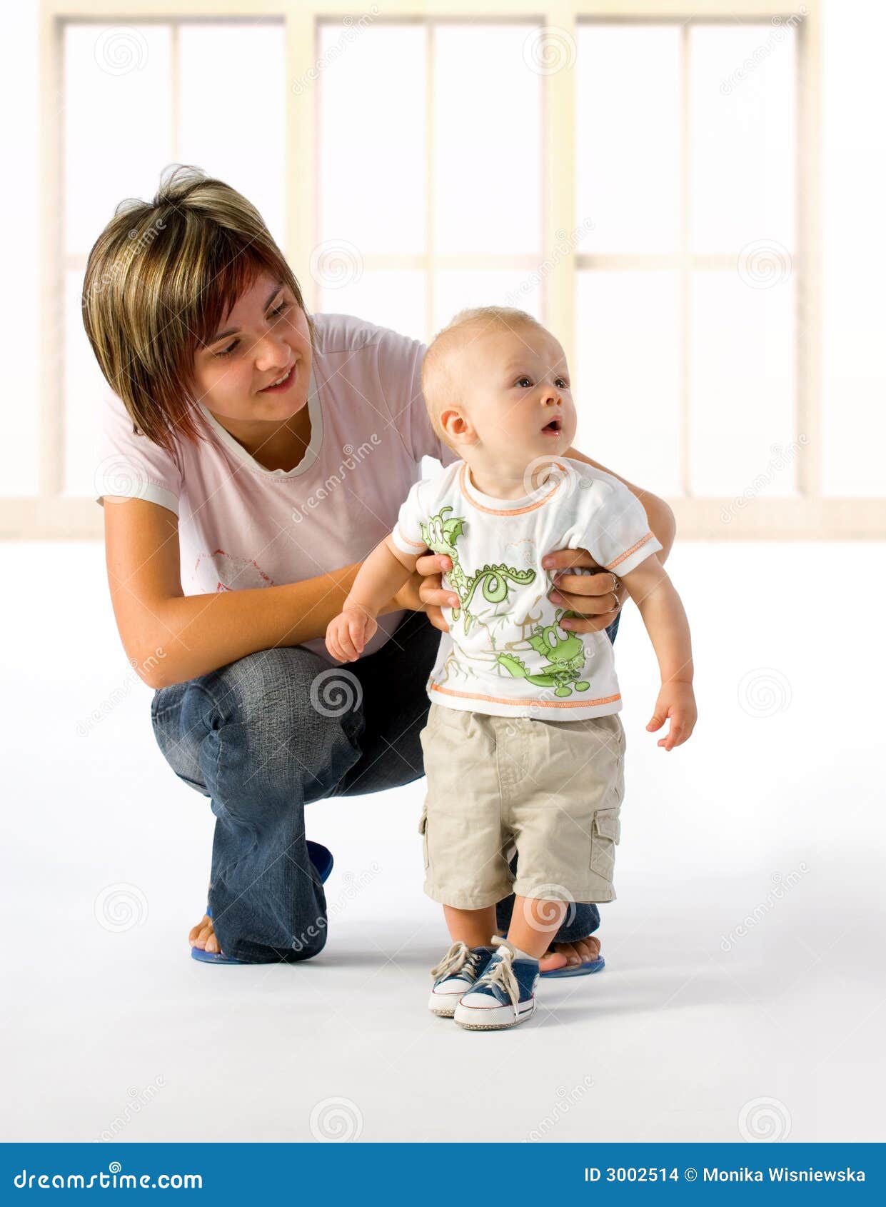 First Steps stock photo. Image of close, child, indoor - 3002514