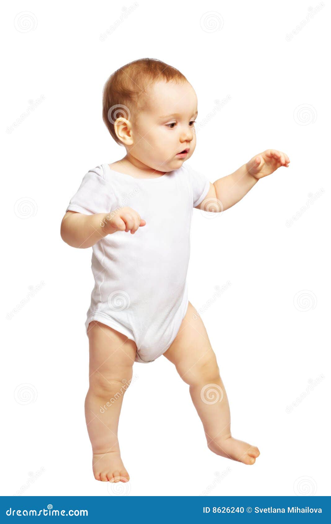 The first steps of a baby stock photo. Image of little - 8626240