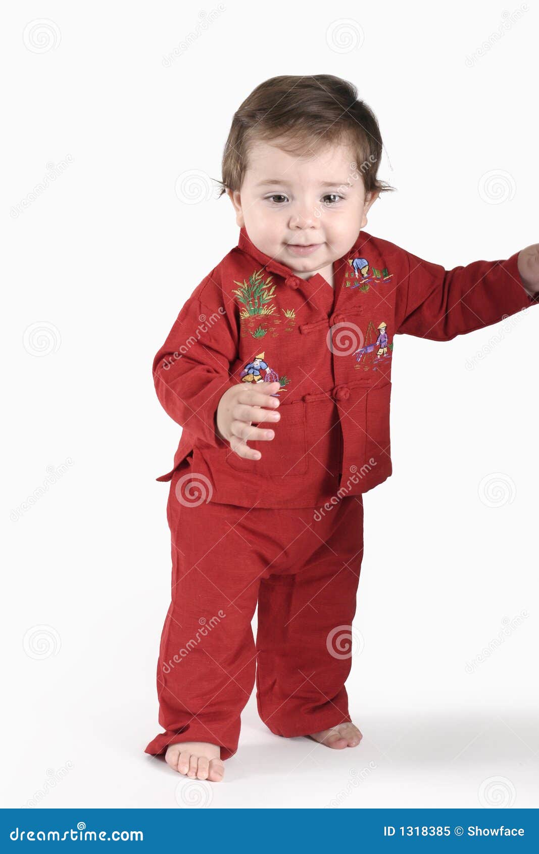 First Steps - Baby Learning To Walk Stock Image - Image of babies ...