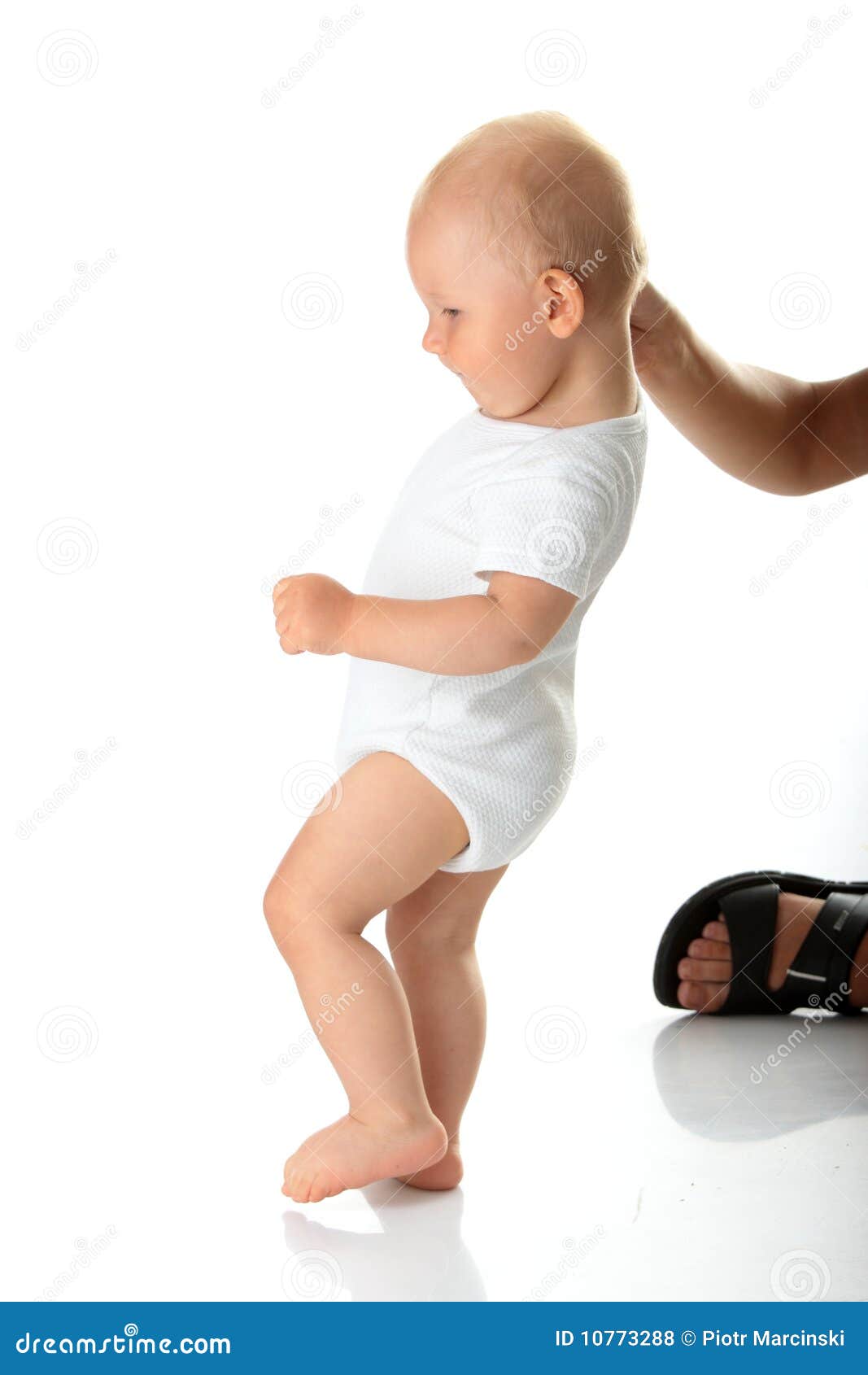 First steps of small baby stock photo. Image of life - 10773288