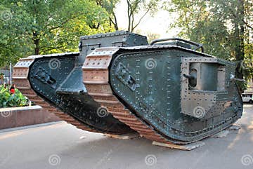 First Tank stock image. Image of metal, combat, britain - 13281273