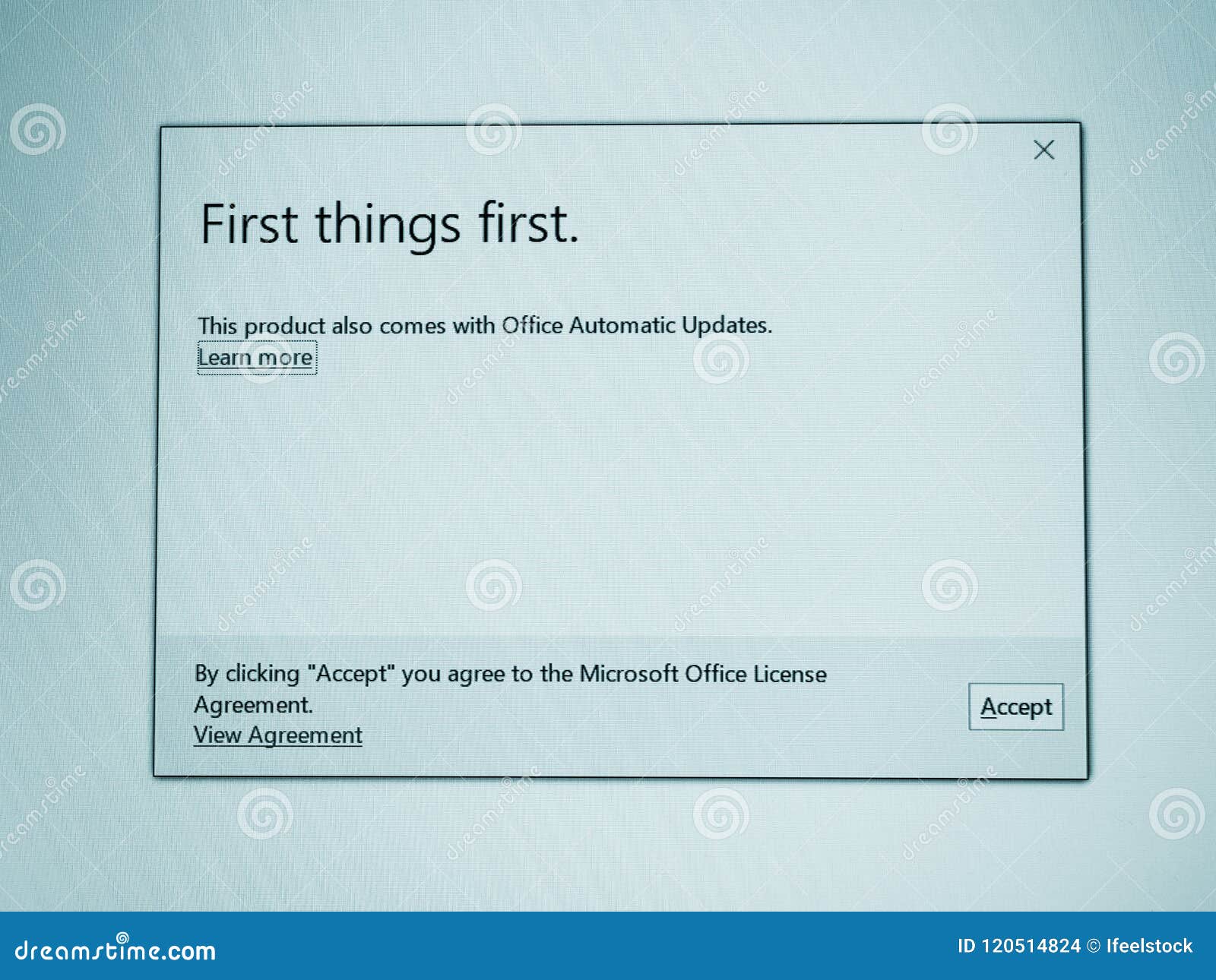 First Thing First INstallation Microsoft Software Editorial Stock Image ...
