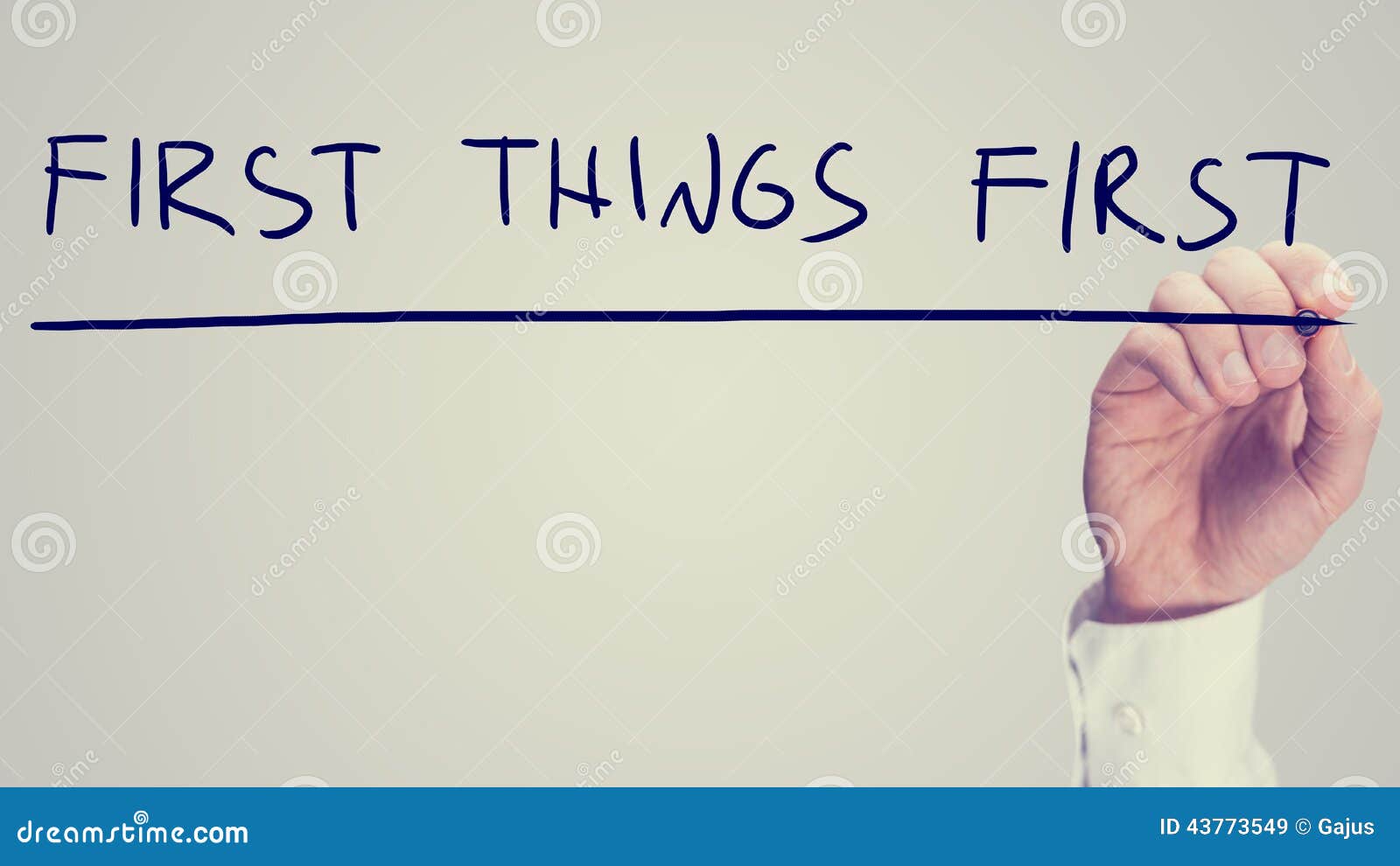 First Things First stock image. Image of business, organization - 43773549