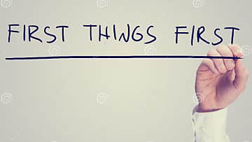 First Things First stock image. Image of business, organization - 43773549