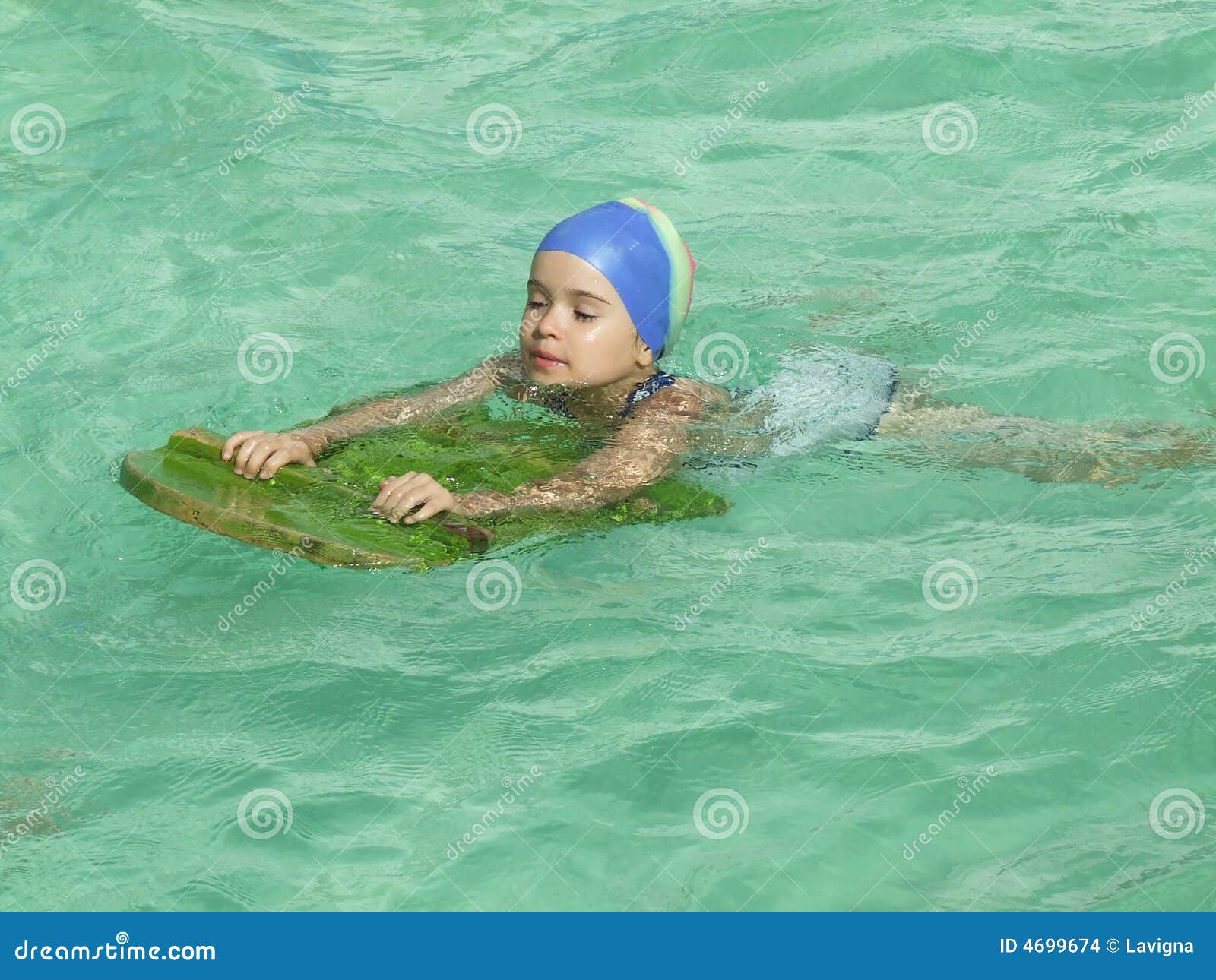 First time swimming stock photo. Image of youngster, brunette - 4699674