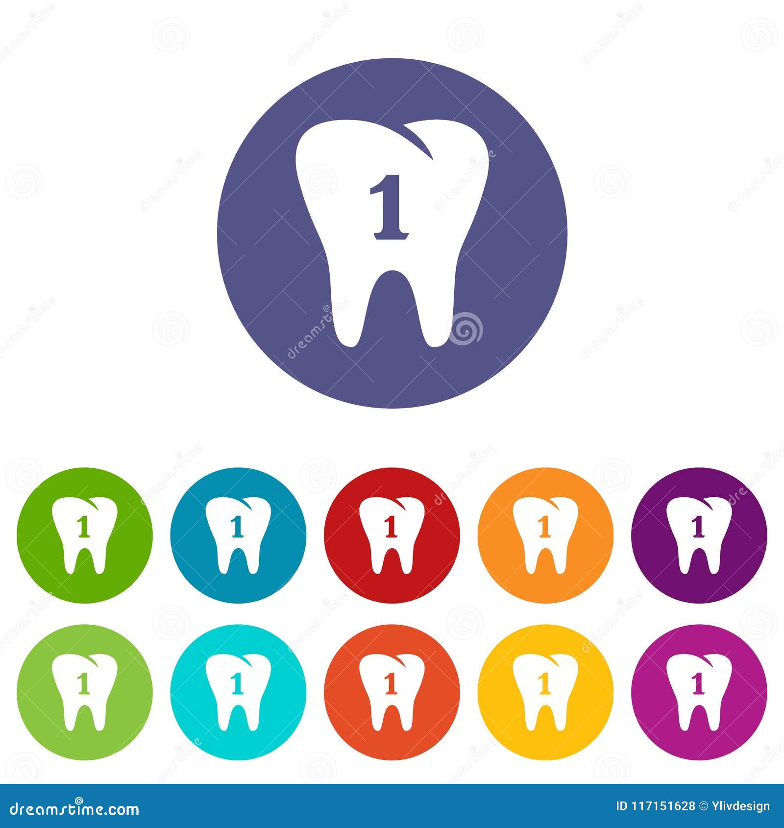 First Tooth Icon, Simple Style Stock Vector - Illustration of object ...