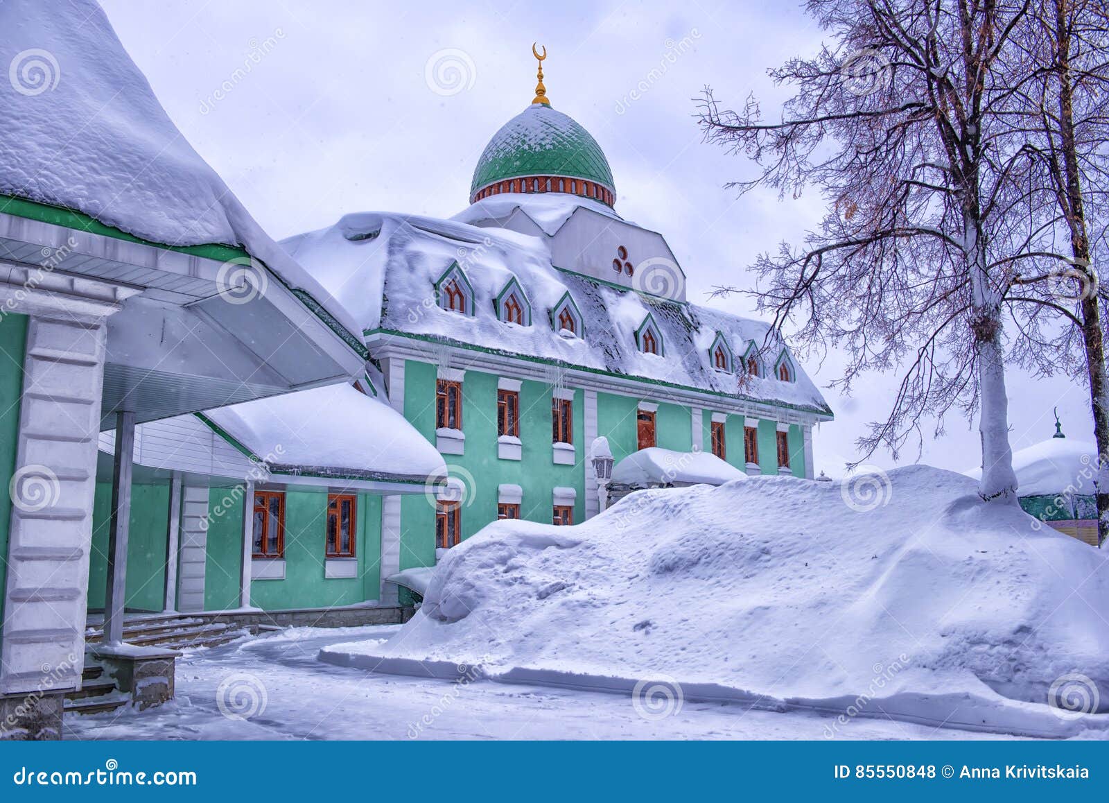 First Ufa Cathedral Mosque. Stock Photo - Image of white, sacral: 85550848