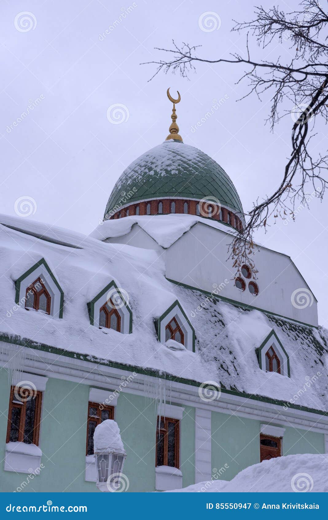 First Ufa Cathedral Mosque. Stock Image - Image of exterior, roof: 85550947