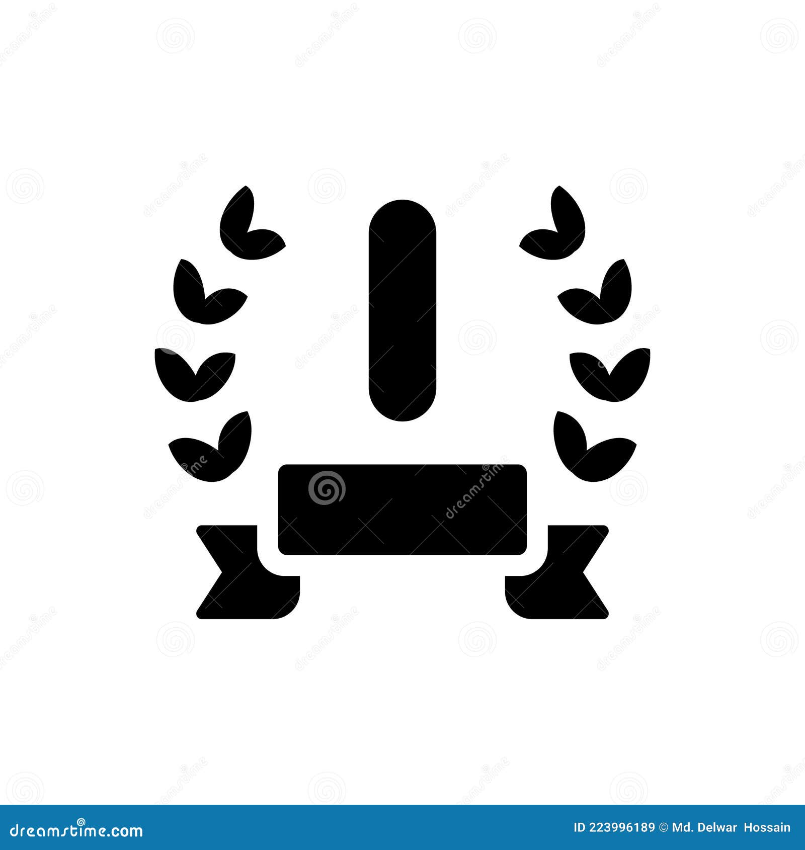 First win icon stock vector. Illustration of award, reward - 223996189