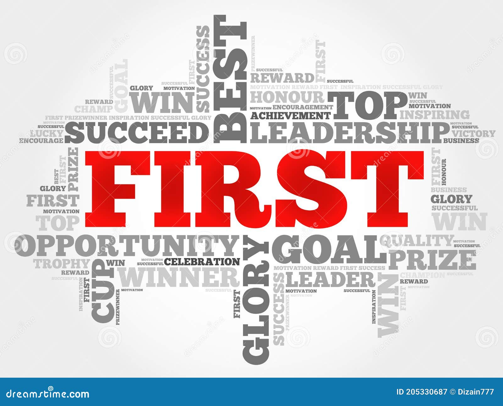 First word cloud stock illustration. Illustration of teacher - 205330687