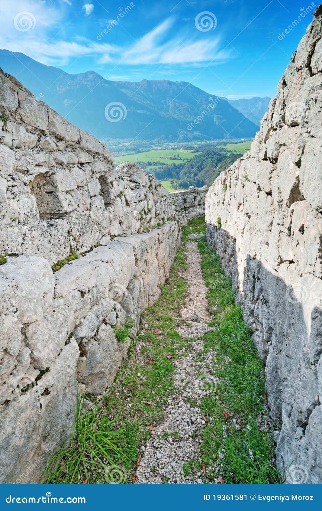 First World War Fortifications in Alps Stock Image - Image of army ...