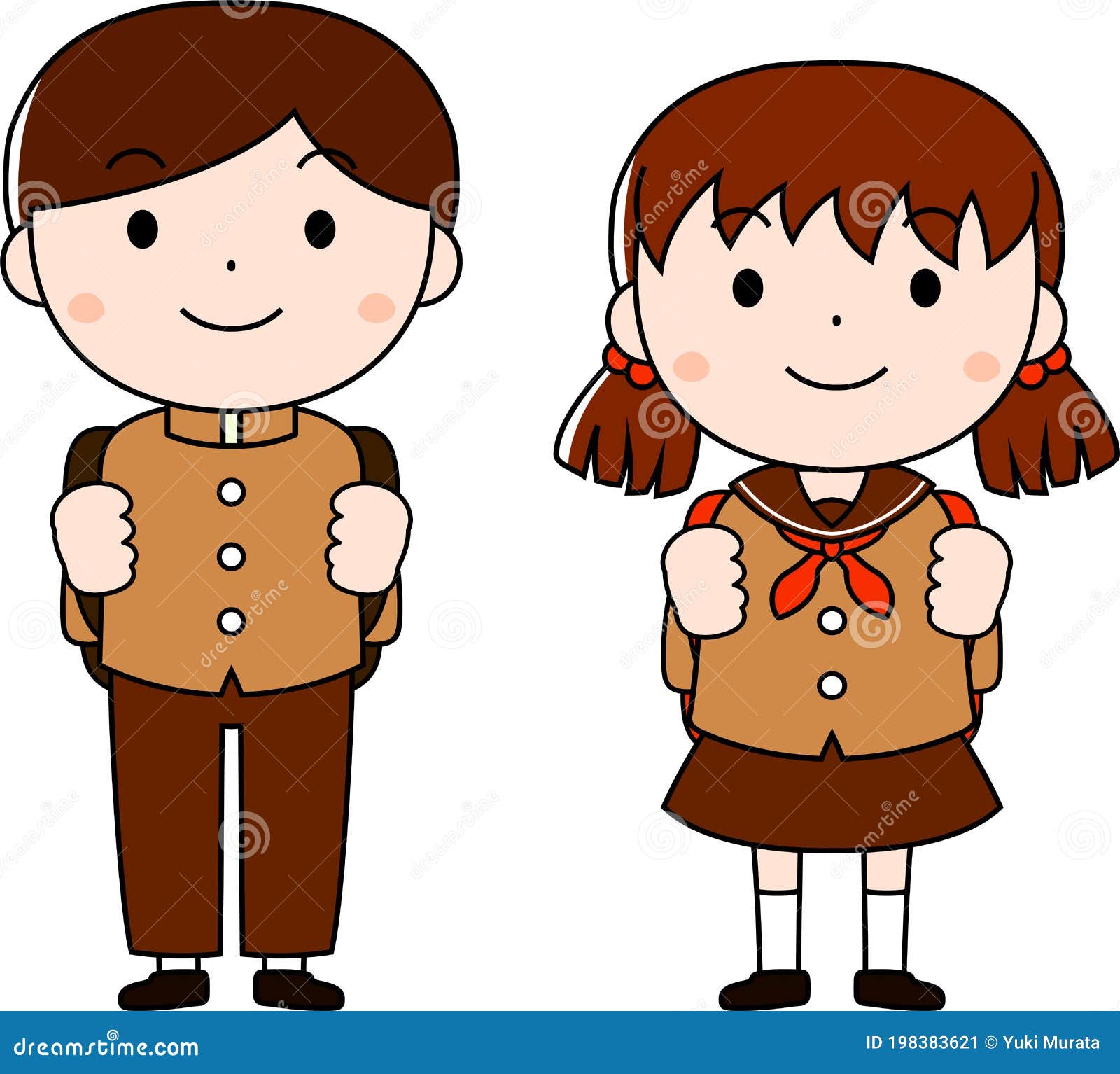 First-year Student of the Entrance Ceremony Stock Vector - Illustration ...