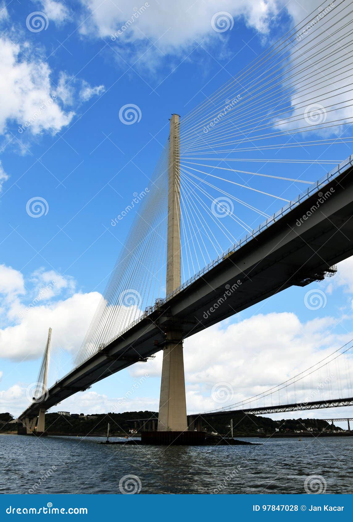 Firth of Forth Bridges editorial stock photo. Image of lothian - 97847028