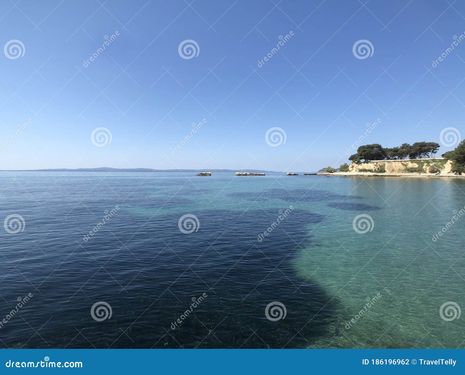 Firule beach in Split stock photo. Image of ocean, europe - 186196962