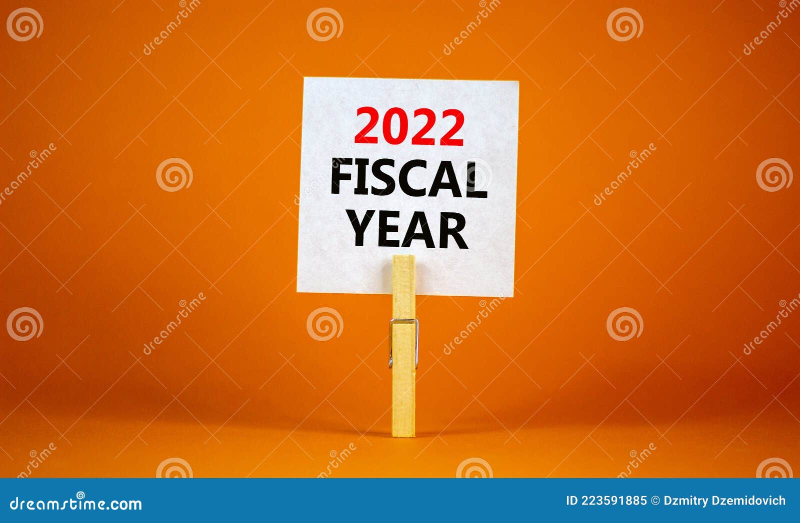 2022 Fiscal New Year Symbol White Paper With Words `2022 Fiscal Year