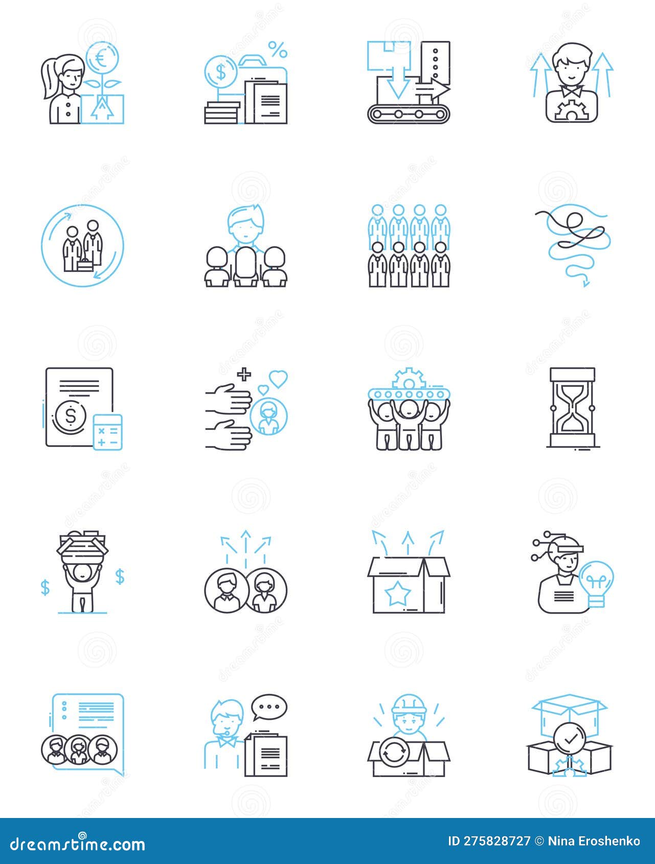 Fiscal Oversight Linear Icons Set. Accountability, Budgeting ... Fiscal Oversight Linear Icons Set. Accountability, Budgeting ...