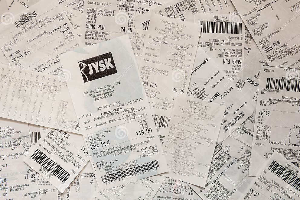 FISCAL RECEIPT editorial photography. Image of money - 362300312