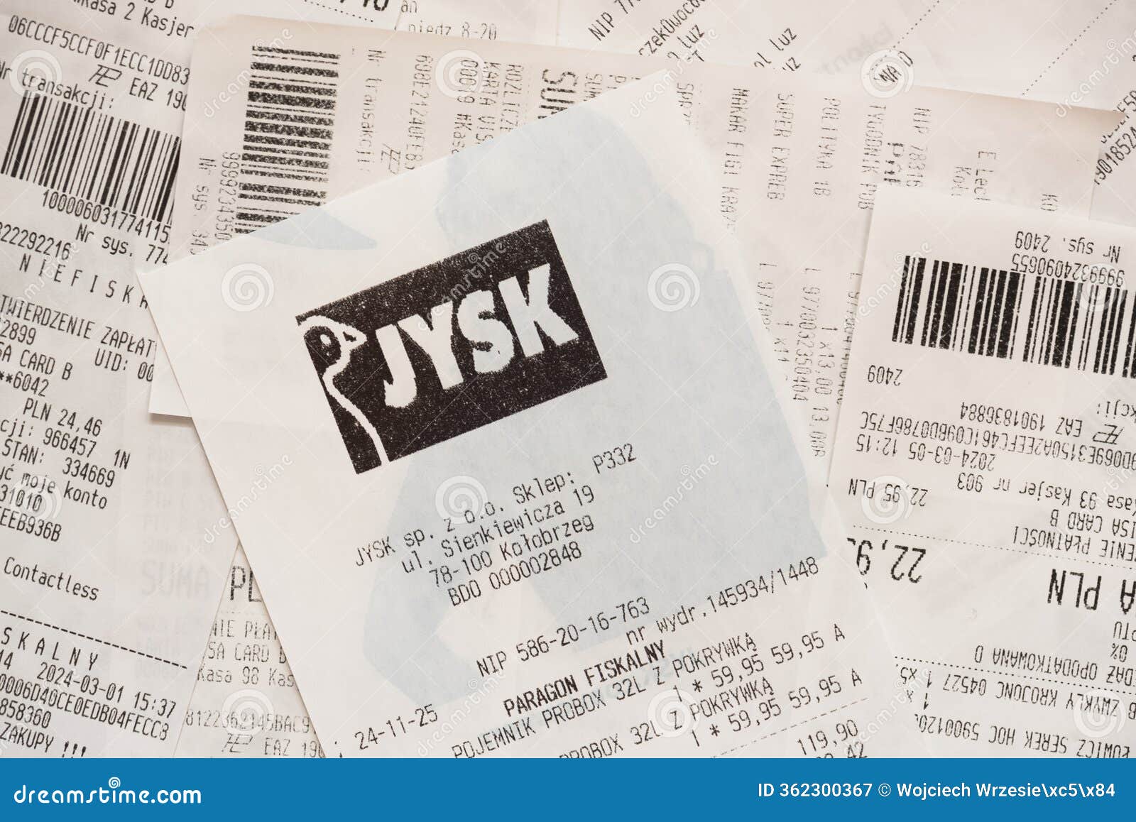 FISCAL RECEIPT stock image. Image of poland, receipt - 362300367