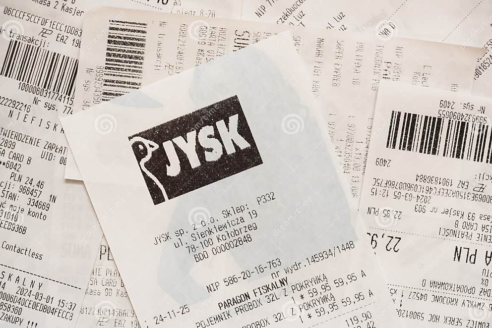 FISCAL RECEIPT stock image. Image of poland, receipt - 362300367