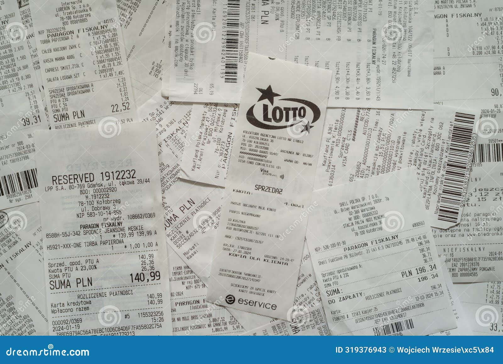 FISCAL RECEIPT editorial stock photo. Image of export - 319376943