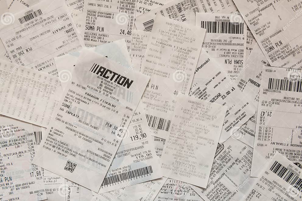 FISCAL RECEIPT editorial stock photo. Image of market - 362300343