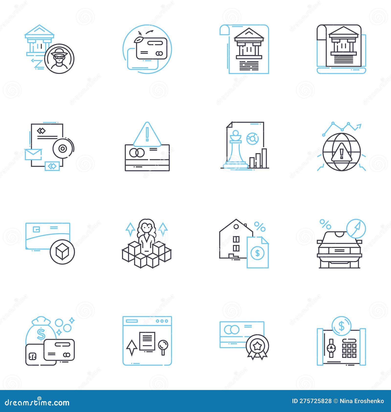 Fiscal Responsibility Linear Icons Set. Budgeting, Thriftiness ... Fiscal Responsibility Linear Icons Set. Budgeting, Thriftiness ...